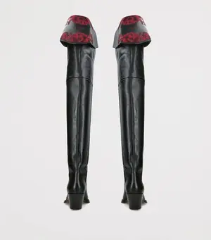 Chloé Leather Azelan Over-the-knee Boots 65