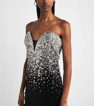 Pamella Roland Embellished Dégrade Gown
