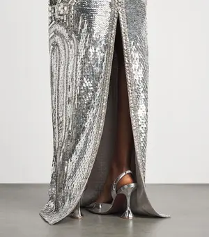 Pamella Roland Embellished Halterneck Gown