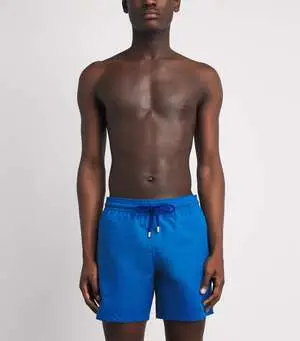 Vilebrequin Micro-perforated Mahina Swim Shorts - Blue