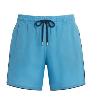 Vilebrequin Linen Mallorca Swim Shorts - Blue