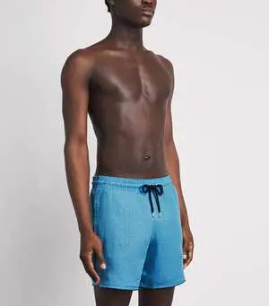 Vilebrequin Linen Mallorca Swim Shorts - Blue
