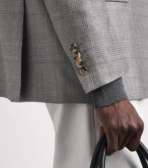 Canali Silk-cashmere Check Blazer