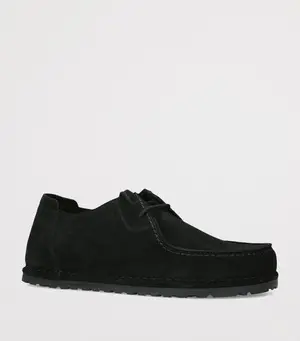 BIRKENSTOCK Suede Utti Lace Boat Shoes