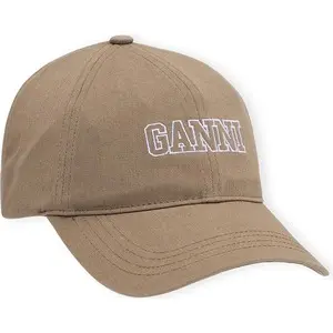 GANNI Organic Cotton Baseball Cap