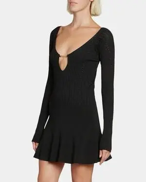 Jacquemus Pralu Logo Hardware Minidress