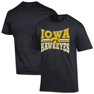 Champion Iowa Hawkeyes Team Zoom T-shirt - Black