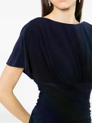 Amsale Asymmetric Jersey Gown