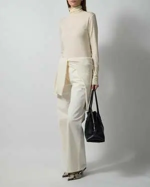 HOUSE OF DAGMAR Top Wool Jersey Rollneck