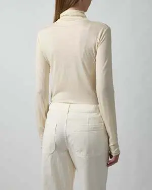 HOUSE OF DAGMAR Top Wool Jersey Rollneck