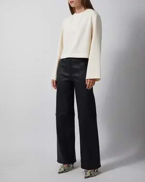 WAKAKUU Blouse Creme Cropped