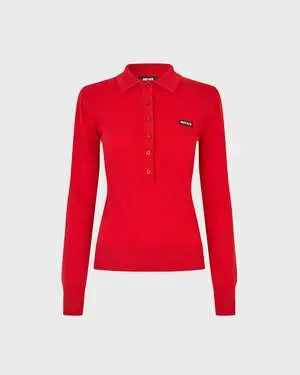 ROTATE BY BIRGER CHRISTENSEN Polo Wool Longsleeve