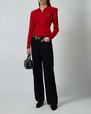 ROTATE BY BIRGER CHRISTENSEN Polo Wool Longsleeve