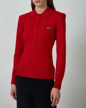 ROTATE BY BIRGER CHRISTENSEN Polo Wool Longsleeve