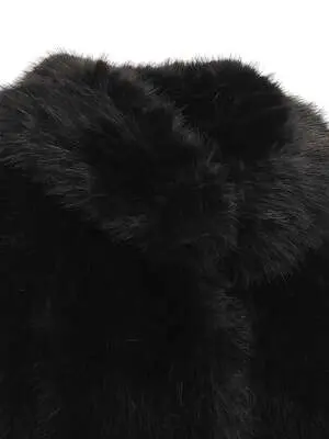 ROTATE BY BIRGER CHRISTENSEN Faux Fur Flared Faux Fur Jacket