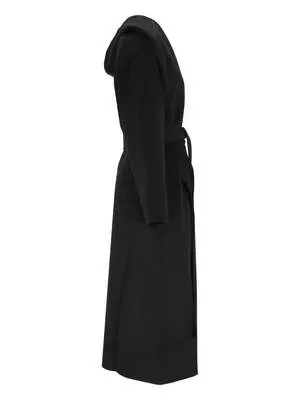 TOTEME Belted Long Coat - Black