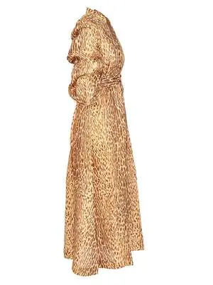 Zimmermann Leopard Print Midi Dress - Multicolor