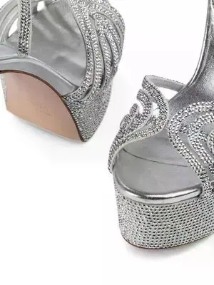 LE SILLA Embrace Crystal-embellished Platform Sandals