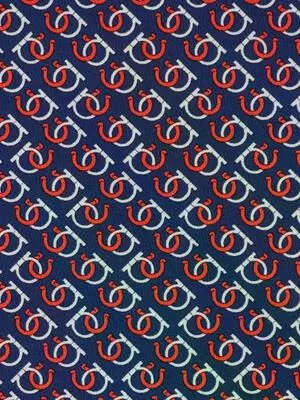 FERRAGAMO Good Luck Print Silk Tie
