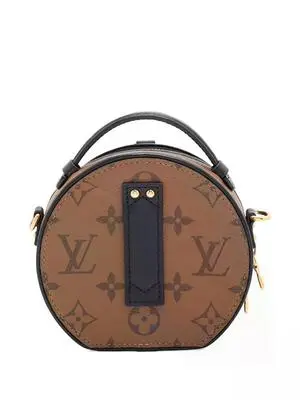 LOUIS VUITTON 2021-2026 Monogram Reverse Mini Boite Chapeau Satchel - Brown