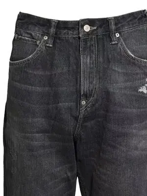 EVISU Kanji Ebisu Print-distressed Straight-leg Jeans