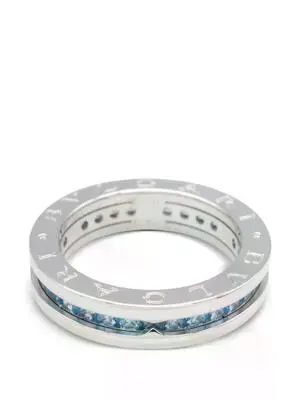 BVLGARI 2010s B-zero1 Blue Topaz Ring - Silver