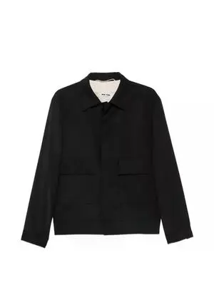 NEW YORK RESIDENT Columbus Flap-pocket Shirt Jacket - Black