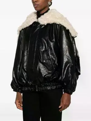 ELEH Faux-shearling-collar Bomber Jacket