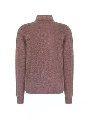 AROVESCIO Ribbed-knit Roll-neck Sweater - Pink