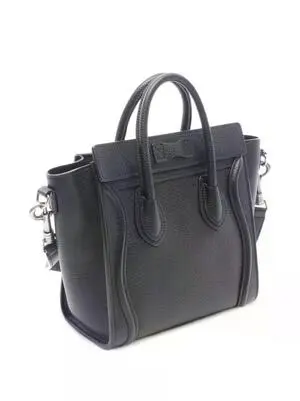 Celine 2010s Nano Luggage Handbag - Black