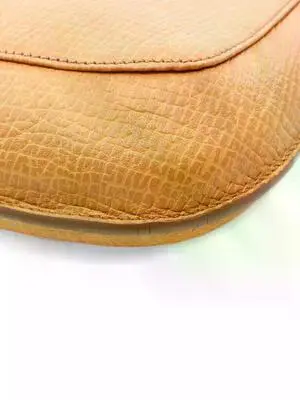 Loewe 2010s Mini Leather Logo-embossed Shoulder Bag - Neutrals