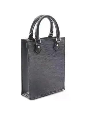 LOUIS VUITTON 2020 Petite Sac Plat Épi-leather Tote Bag - Black