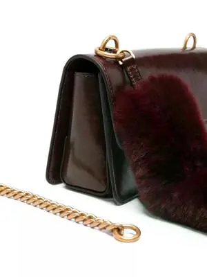 Pinko Mini Love One Leather Shoulder Bag