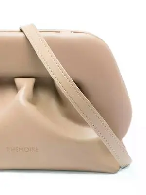 THEMOIRE Bios Ruched Clutch Bag - Neutrals