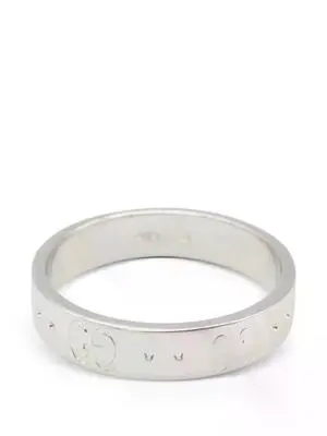 Gucci 2010s Icon Gg Ring - Silver