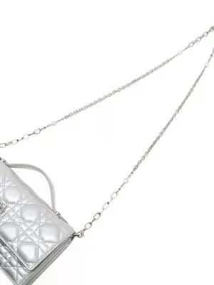 Dior 2000-2026 Mini Iridescent Metallic Lambskin Cannage My Bag Satchel