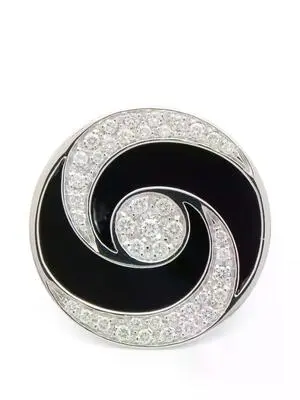 BVLGARI 2010s Allegra Diamond And Onyx Ring