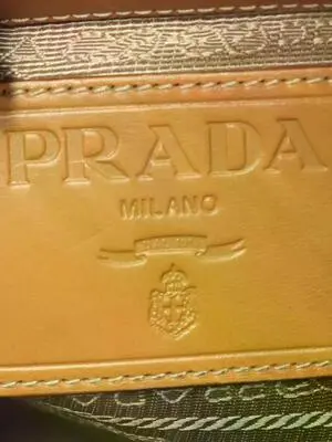 Prada Logo Jacquard Shoulder Bag