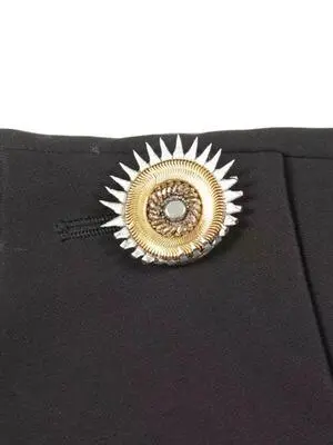LOUIS VUITTON Button-detail Short-sleeve Dress - Black