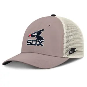 Nike Chicago White Sox Cooperstown Rise Mlb Adjustable Trucker Hat - Brown