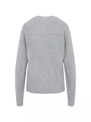 Carven Mélange-effect V-neck Sweater