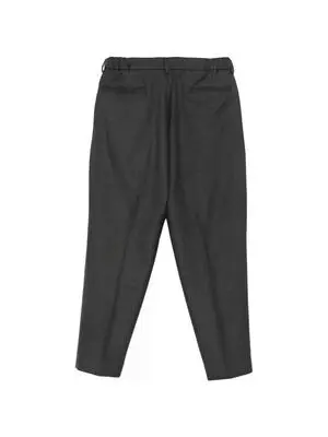 BE ABLE Pleated Elasticated-waistband Trousers - Grey