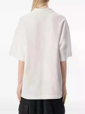 Alexander Wang Crystal Hotfix Polo - Neutrals