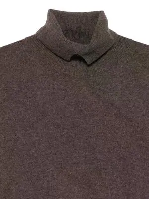 VANISE Turtleneck Button-cuff Sweater