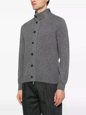 GRAN SASSO Button-up High-neck Cardigan