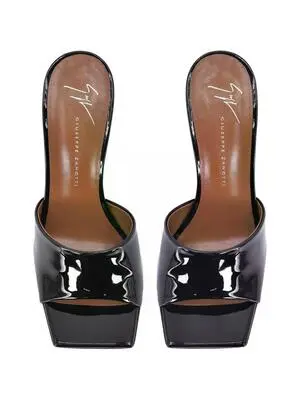GIUSEPPE ZANOTTI Solhene Square-toe Flared-heel Sandals