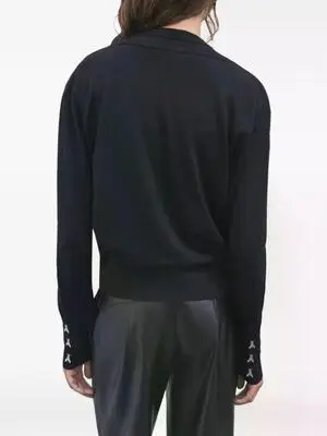 Patrizia Pepe Layered-effect Fly-embroidered Sweater