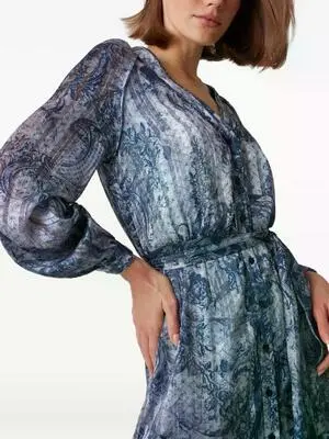 Guess Breanna Paisley-print Tiered Dress
