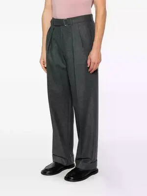 Officine Générale Nash Pleated Belted Trousers