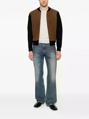 Frenckenberger Colour-block Cardigan - Brown